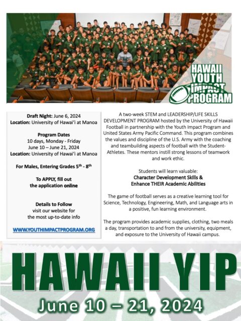 2024 Hawaii Youth Impact Program for Boys | Youth Impact Program
